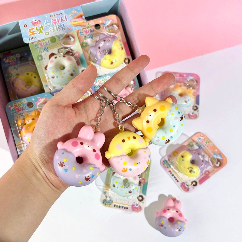 GANTUNGAN Super Cute squishy mini donut (Key Chain) | Shopee Philippines