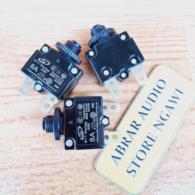 Circuit Breaker Push Button Switch Overload Protector 6A 8A 10A 13A 15A ...