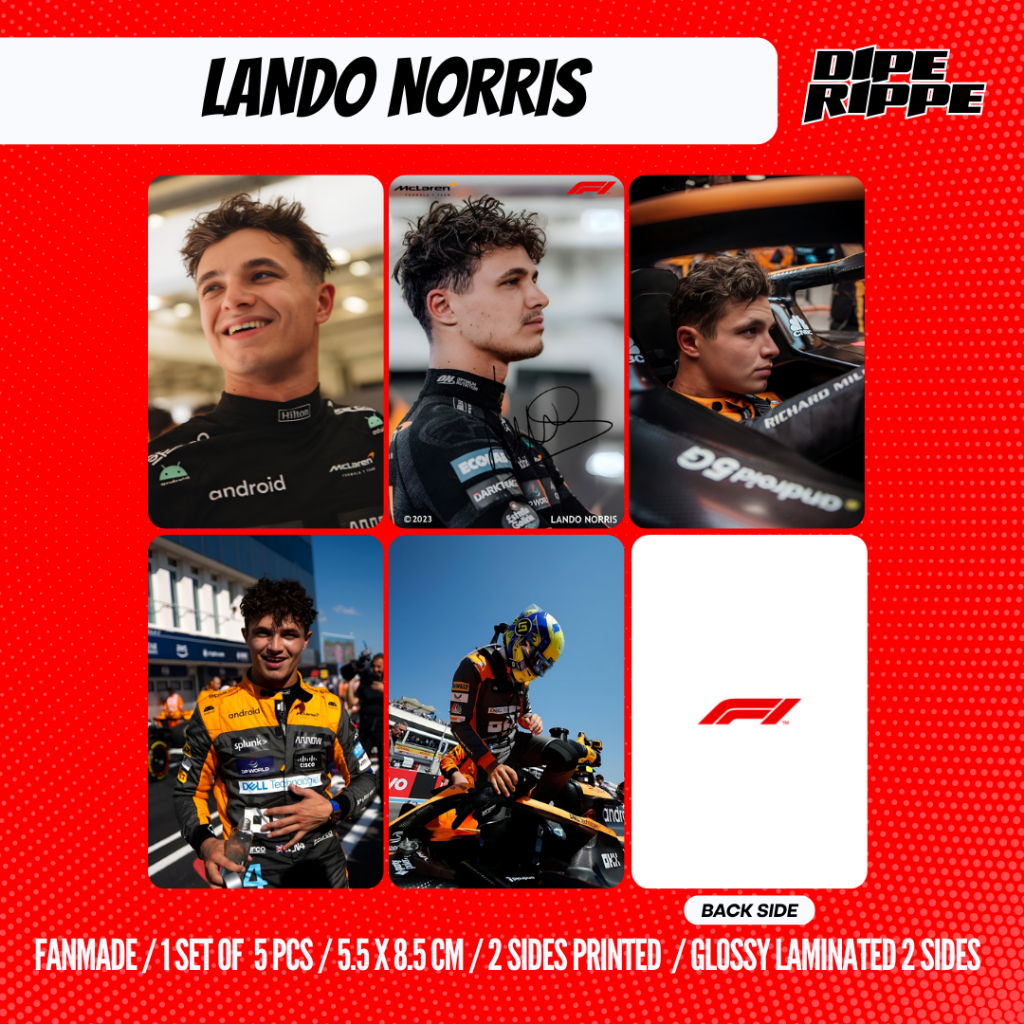 F1 DRIVER PHOTOCARD - LANDO NORRIS | Shopee Philippines