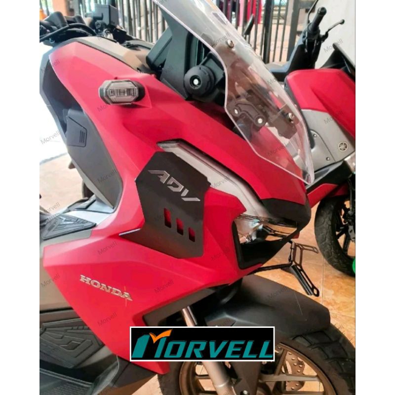Honda adv 160 150 side air flow vent Aero winglet handlebar cover cable ...