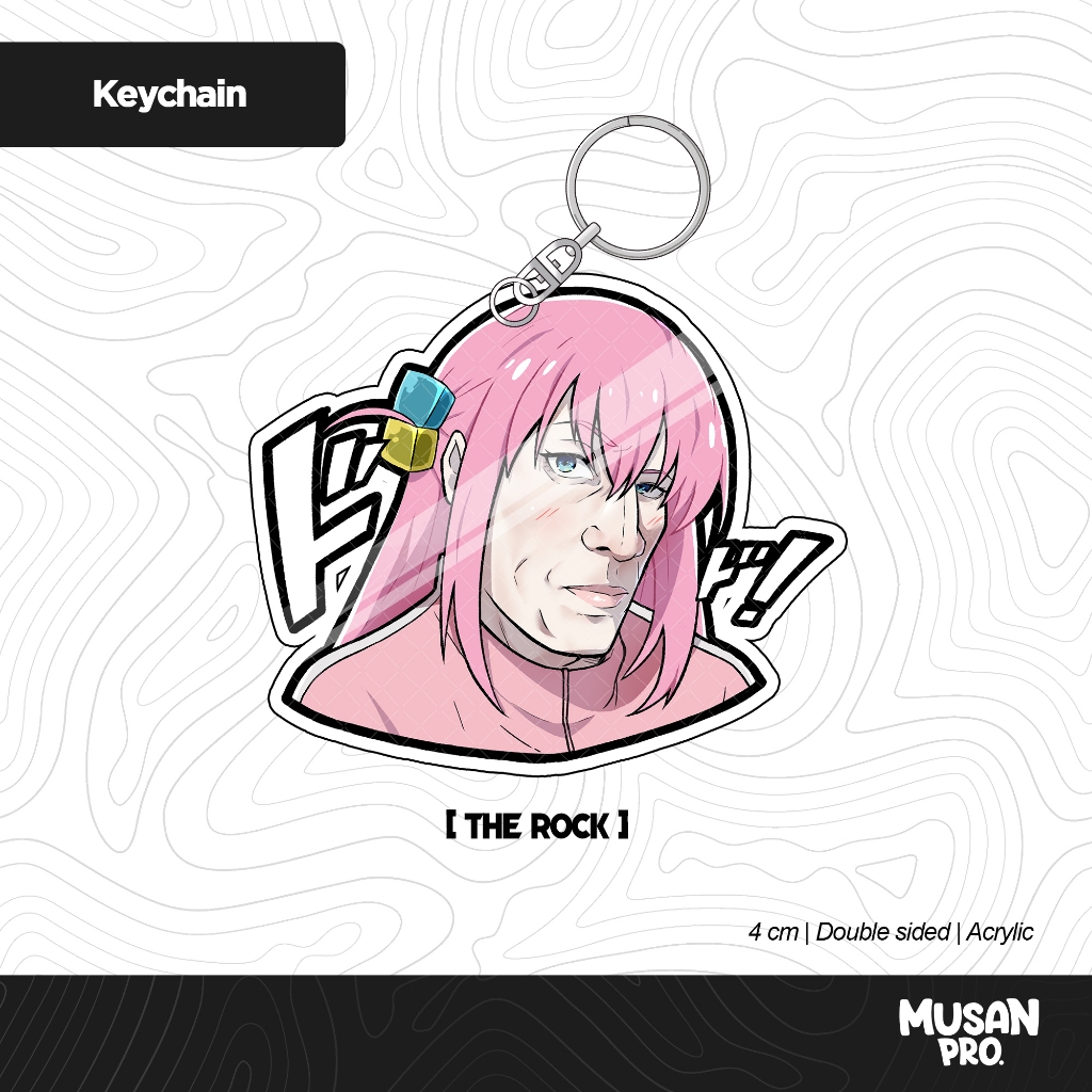 Bocchi Keychain - The Rock - Musan | Shopee Philippines