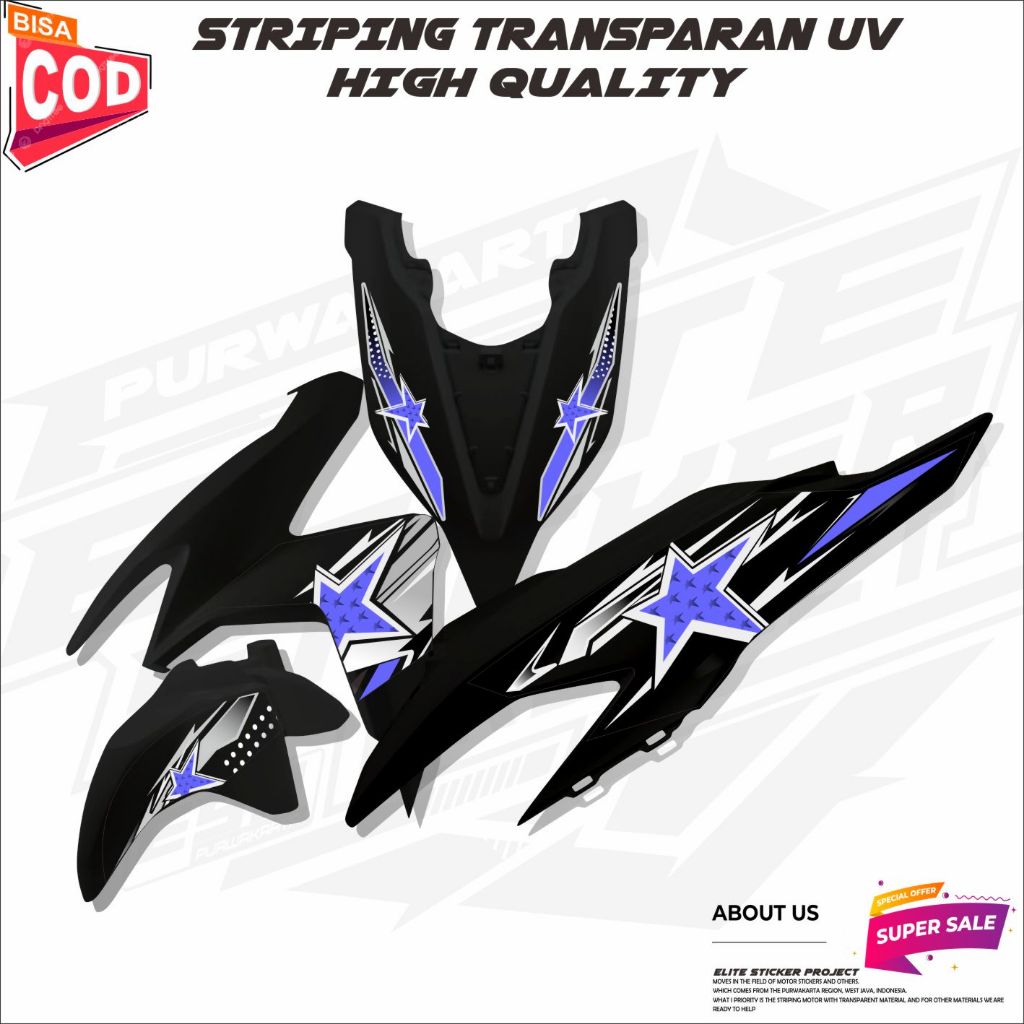 Transparent STRIPING HONDA VARIO 150 LED NEW STICKER VARIATIONS WITH ...