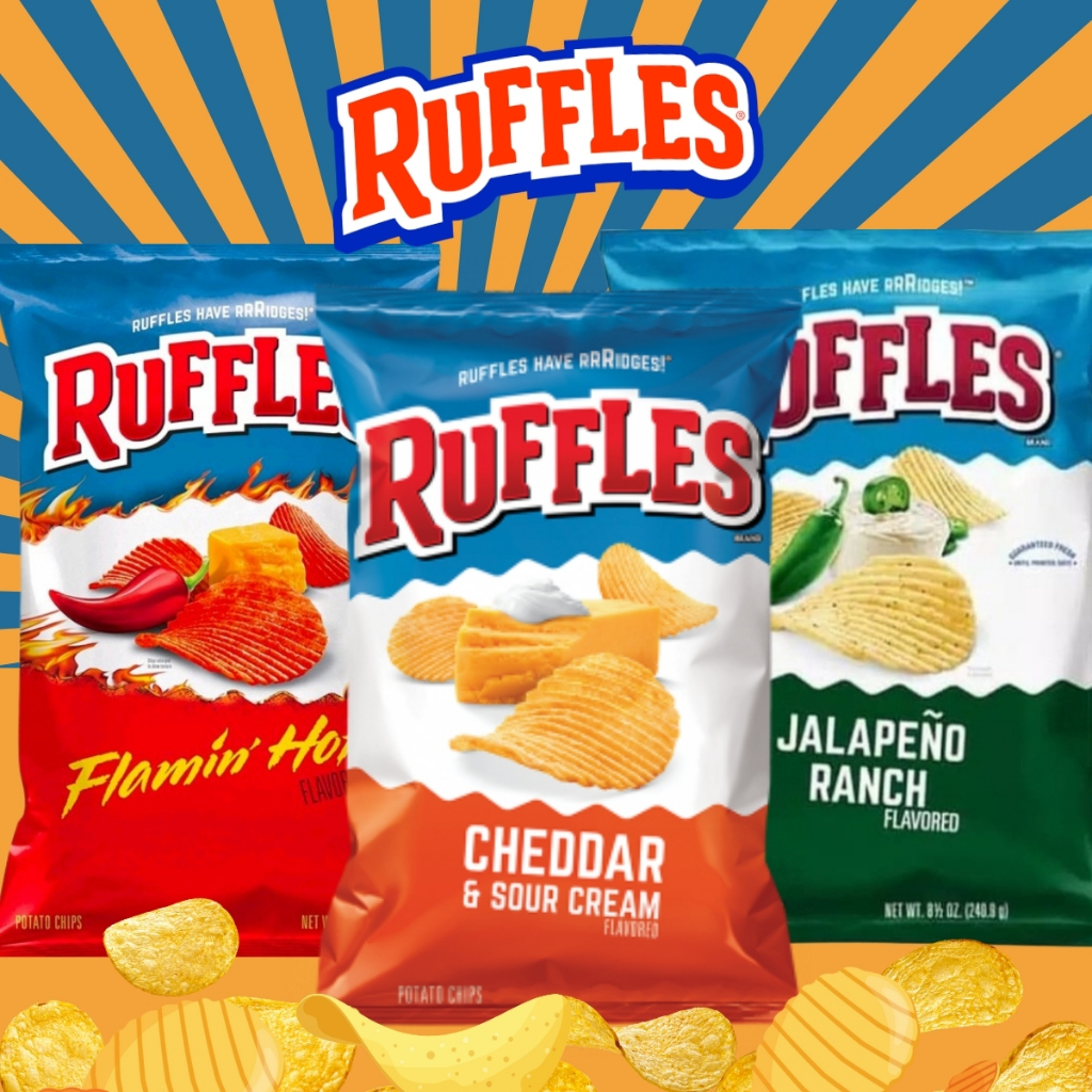Ruffles Cheddar & Sour Cream 184.2gr 1 Pouch | Shopee Philippines