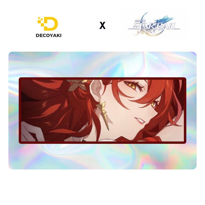 Himeko Honkai Star Rail Hologram Slap Sticker, Himeko Honkai Star Rail ...