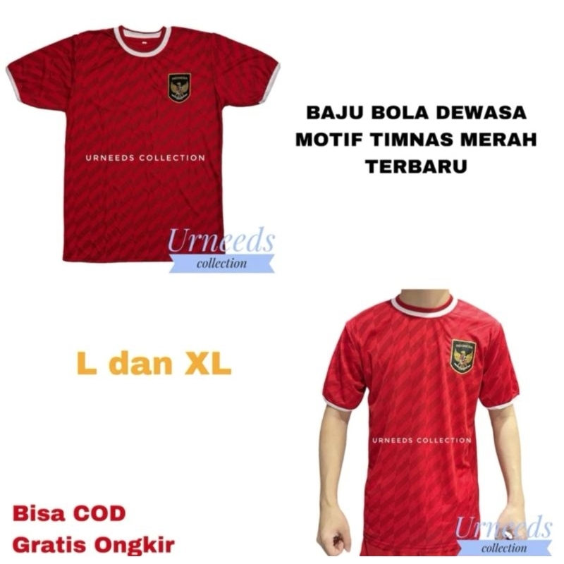 MERAH Red Indo National Team Jersey | Shopee Philippines