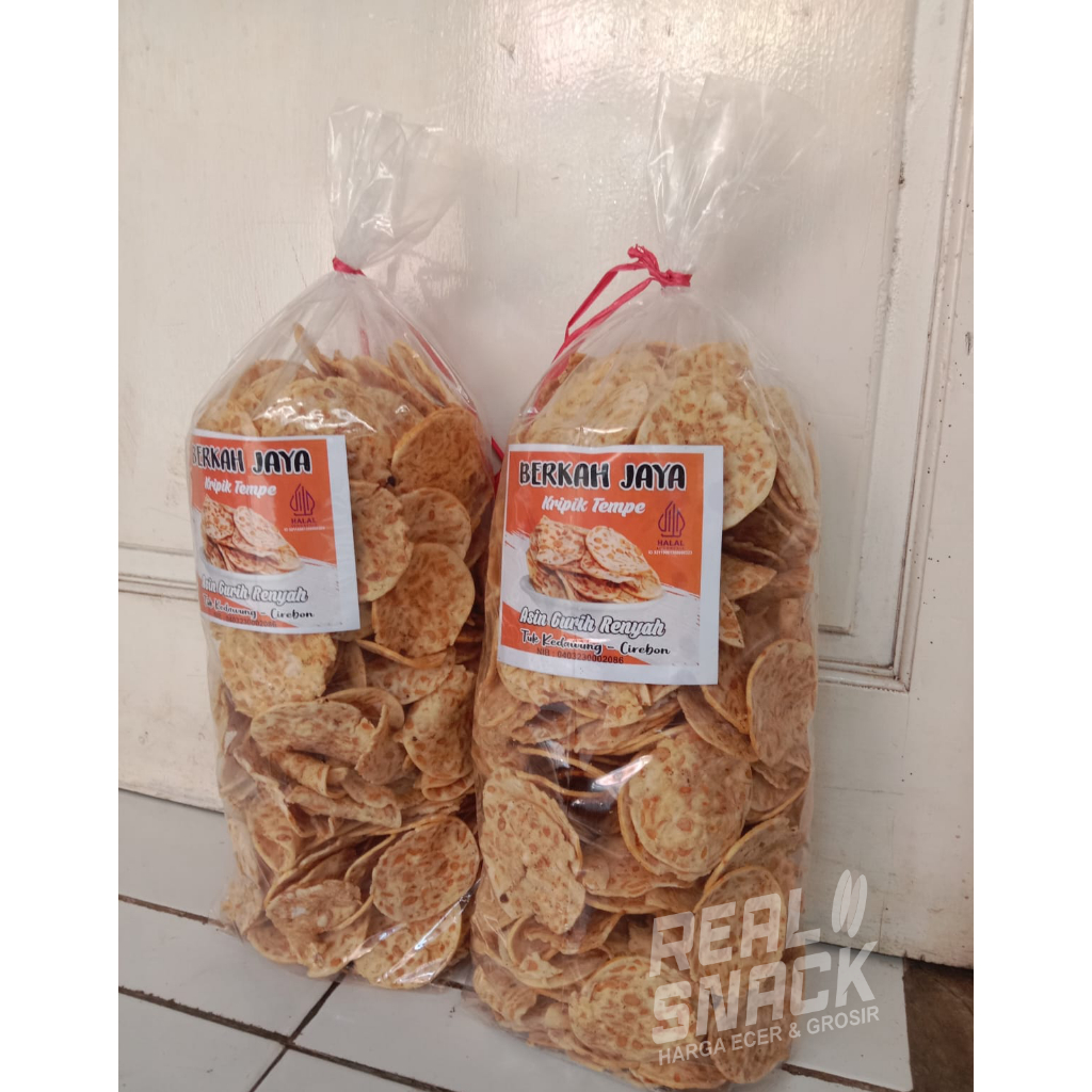 Crispy Savory Sago Tempeh Chips 500 Gram Packaging - Real Snack ...