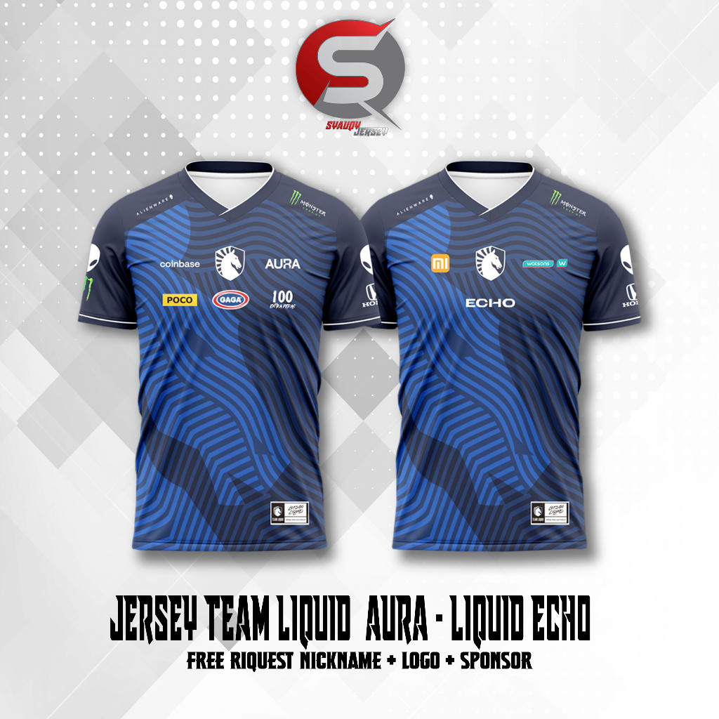 Latest TEAM LIQUID AURA LIQUID ECHO 2024 T-Shirt JERSEY (Free custom ...
