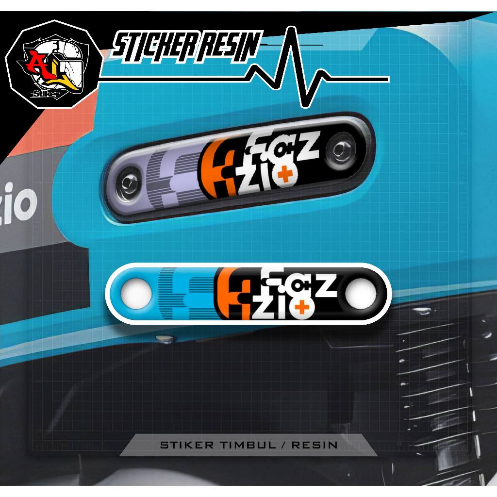 RESIN embossed STICKER/FAZZIO PANEL GLUE/PANEL.2/FZIO PANEL STICKER ...