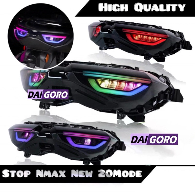 New Nmax Stop Lamp 20 Modes New Nmax Stop Lamp 2020 - 2023 RGB Model ...