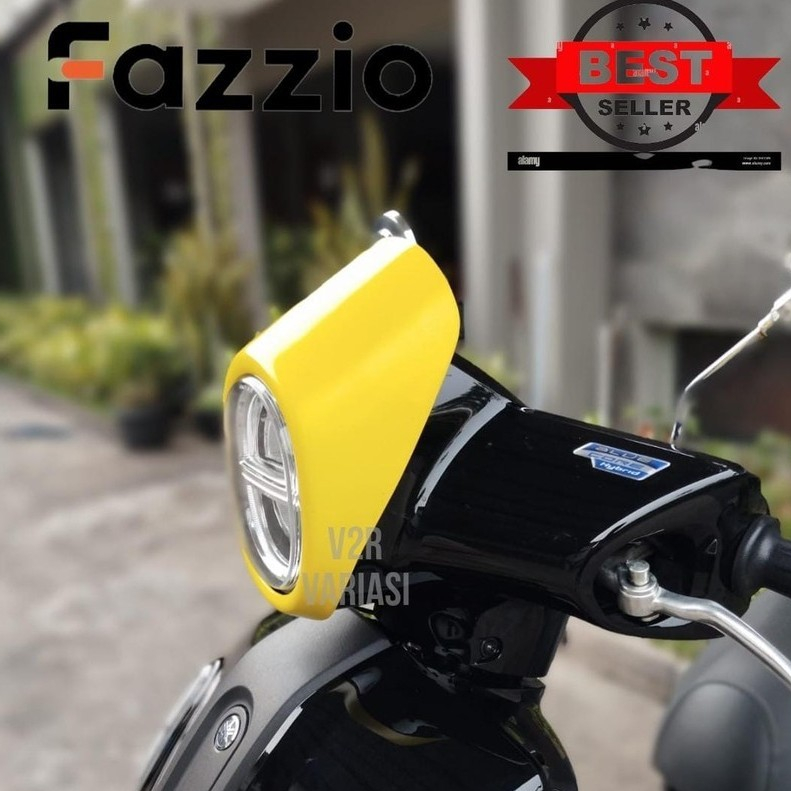 V2r Winshiel Fazzio Headlamp Visor Cover Premium Quality Fiber Material ...