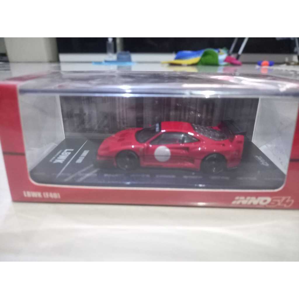 MERAH Inno64 Ferrari F40 LBWK Red | Shopee Philippines