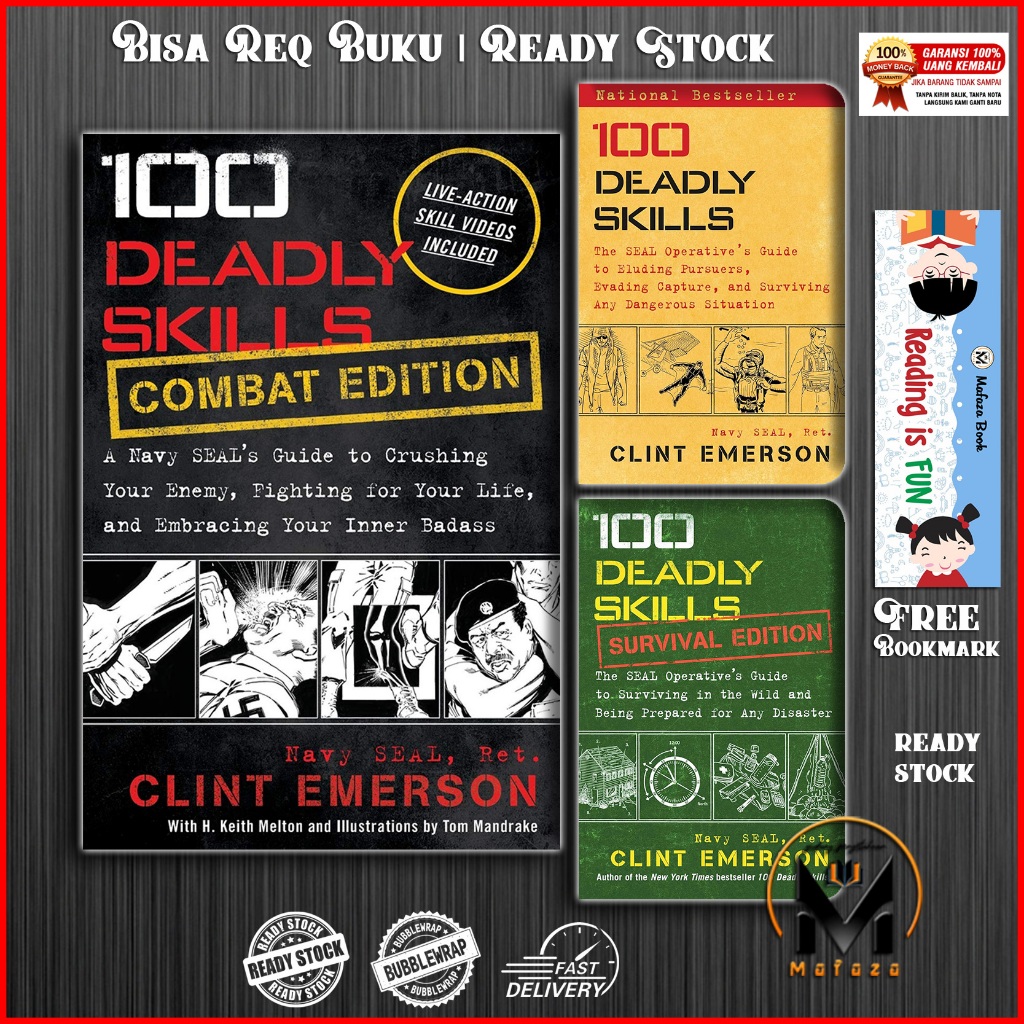 100 Deadly Skills (3 books) By Clint Emerson (English Version) | Shopee ...