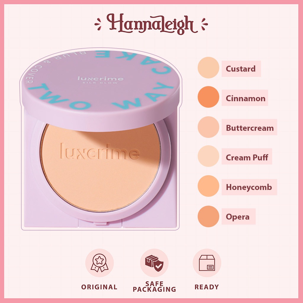 Luxcrime - Blur & Cover Two Way Cake Silk Glow | Shopee Philippines