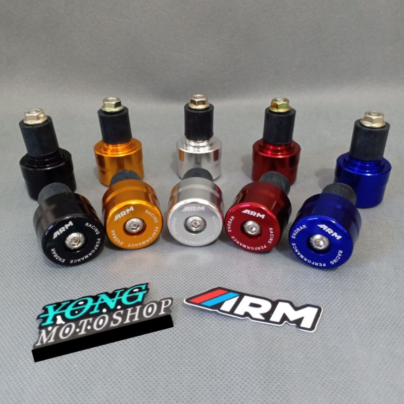 Genuine ARM CNC Bar End Handlebar Universal Round Model Aerox Nmax ...