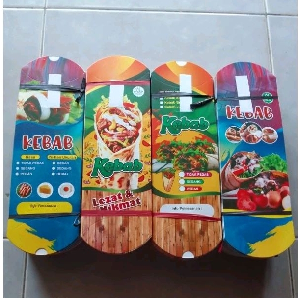 Kebab box containing 100 sheets // kebab packaging containing 100 ...