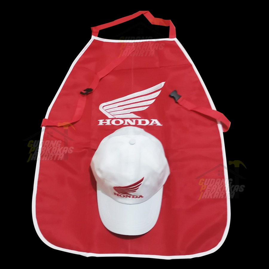 HONDA MECHANIC AHASS LOGO EMBROIDERED APRON HAT | Shopee Philippines
