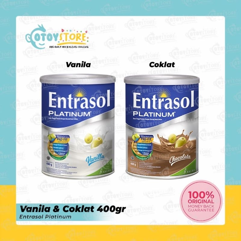 Entrasol Platinum Chocolate Vanilla Milk 400g | Shopee Philippines