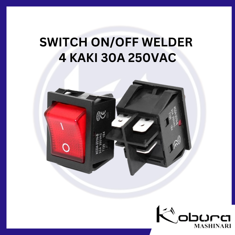 MERAH MESIN On/off Welder Switch 4 Feet 30A 250VAC Switch On Off ...