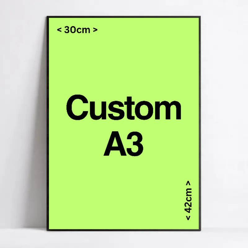 Custom Poster Size A3 (30x42cm) | Shopee Philippines