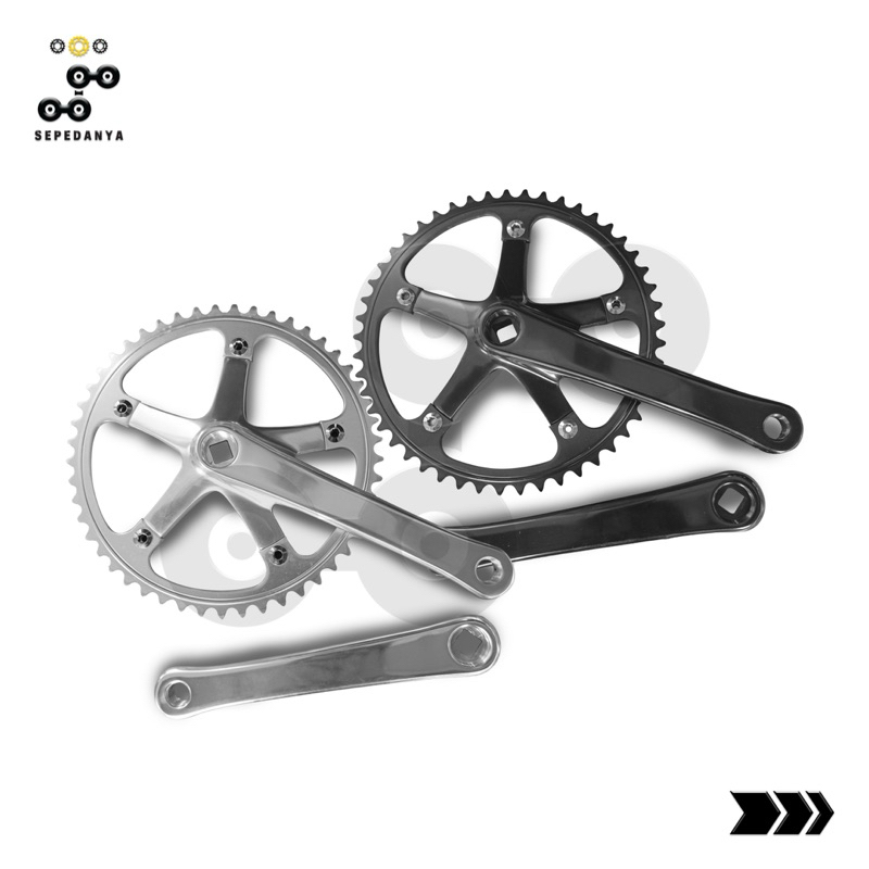 Unbrand Rinpoch Square Taper Crankset Crank Set 49 T 49t BB Alloy Box ...