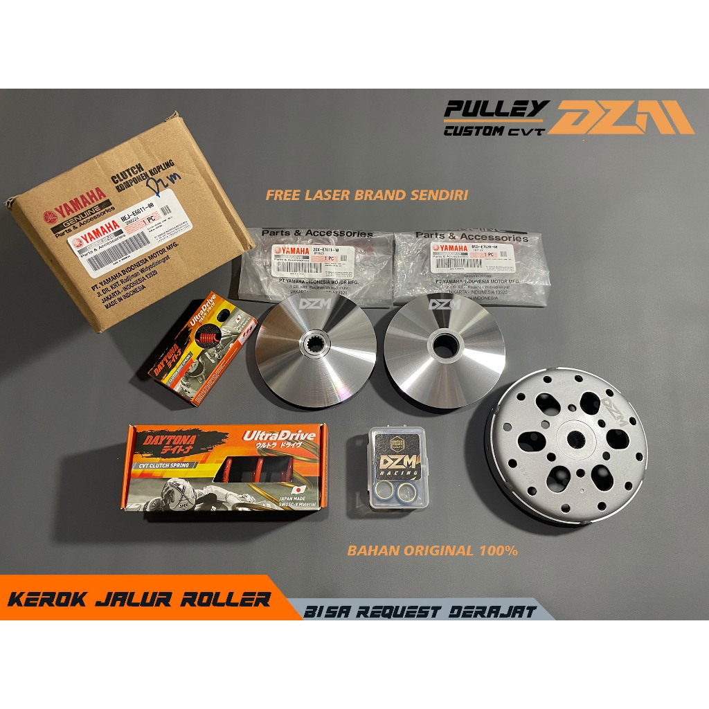 Full upgrade package cvt Yamaha Fazzio 125 Grand fillano pulley pulley ...