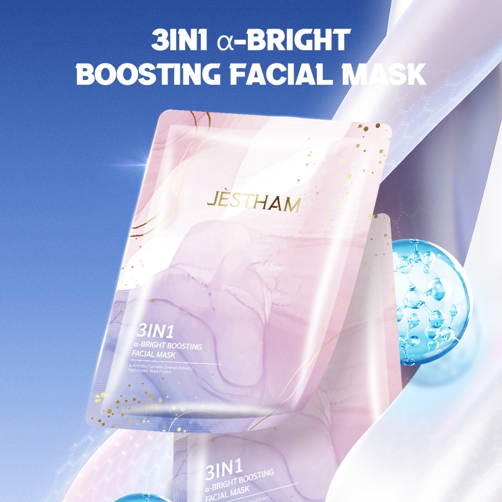 Jestham 3IN1 Facial Mask a-Bright Boosting | Shopee Philippines