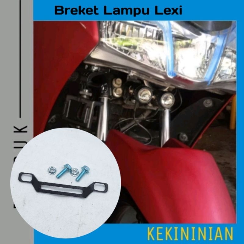 Lamp Bracket Under Lexi | Yamaha LEXI Laser D2 Laser Foglamp Mount ...