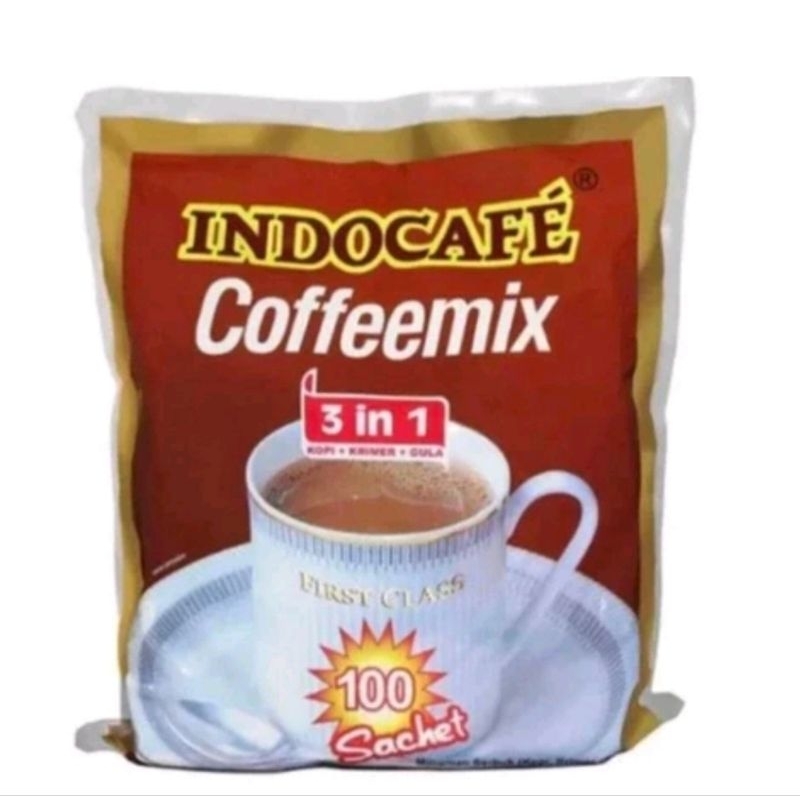 Indocafe Coffeemix 3in1 Coffee (one pack contains 100 sachets) | Shopee ...