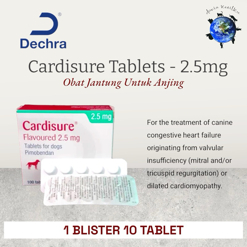 Cardisure 2,5 Mg Pimobendan Tablets Heart / Cardiac Dog Oral Medicine ...