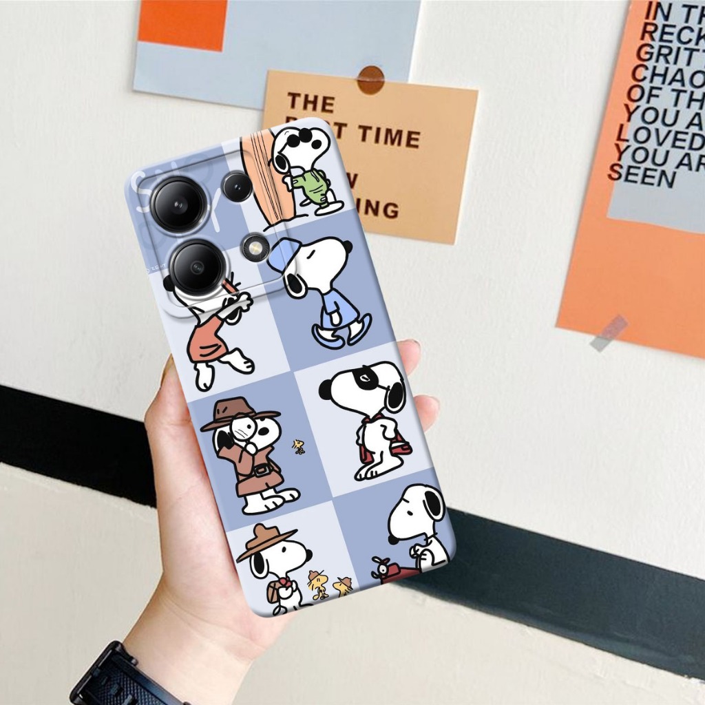 (FA-01) REDMI NOTE 13 5G Procamera Case New cartoon snoopy (other type ...