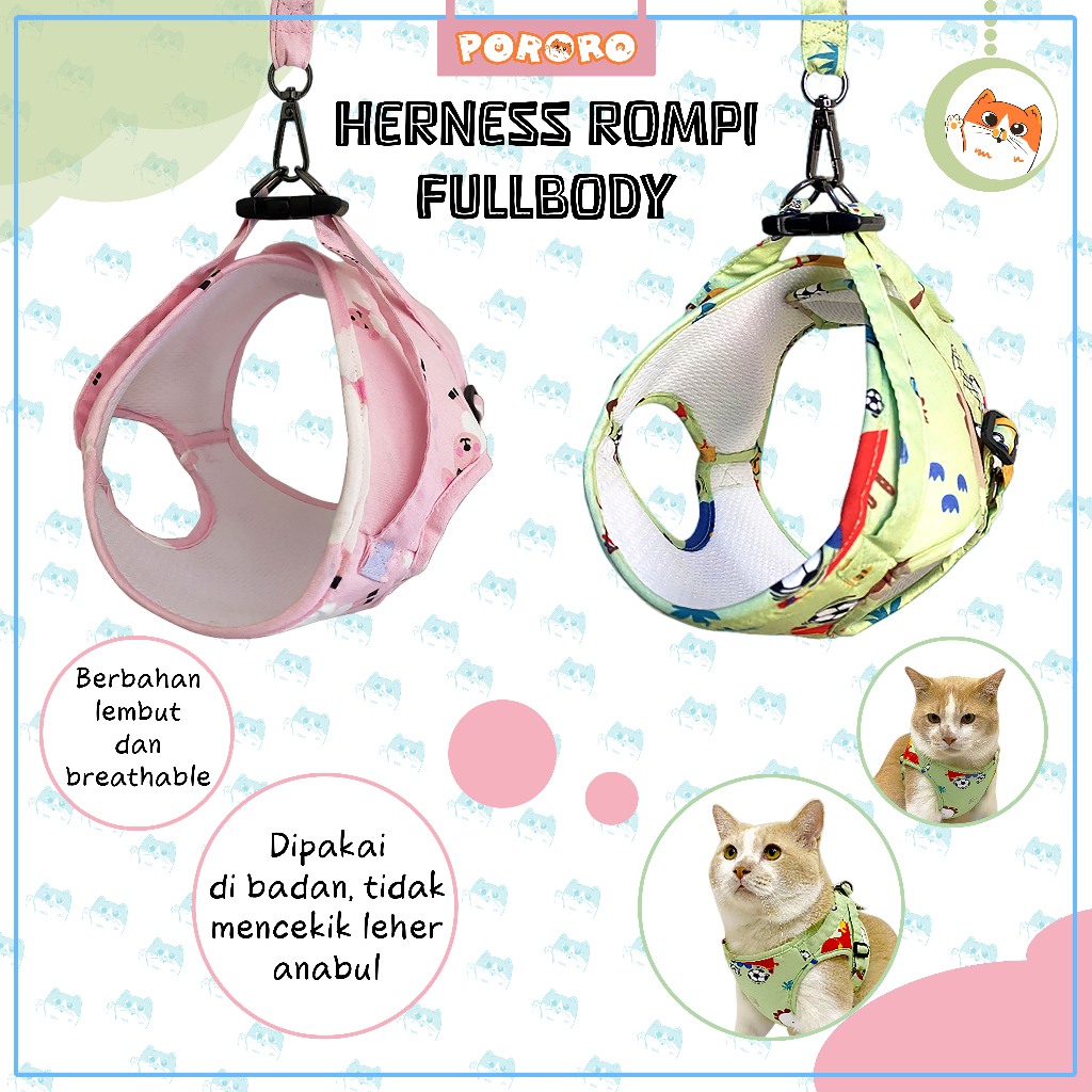 Pororo - Harness Cat Dog Leash Full Body Vest 2nd | Shopee Philippines