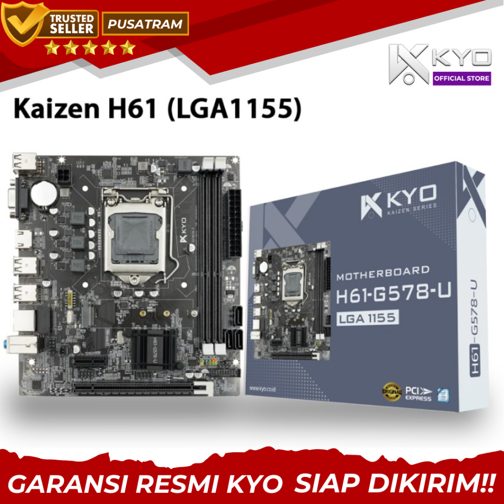 Motherboard KAIZEN H61 LGA 1155 DDR3 H61 Mainboard Mobo H61 | Shopee ...
