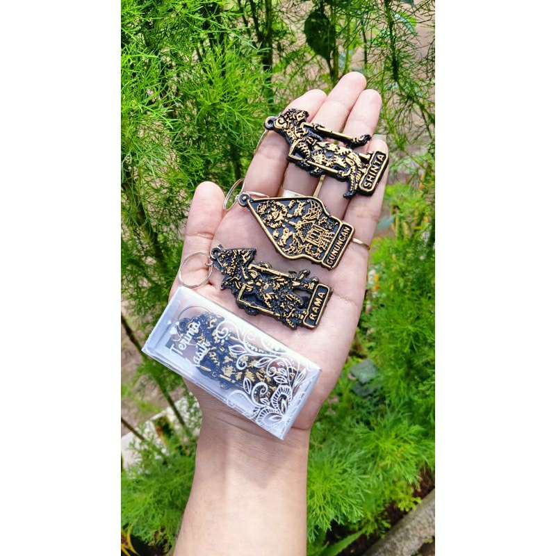 50 JOGJA Puppet KEY HANGING SOUVENIRS (RAMA, FACE, GUNUNGAN) RESIN ...