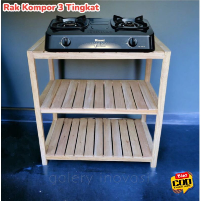 3 tier stove rack / 2 burner stove table / multi-purpose stacking rack ...