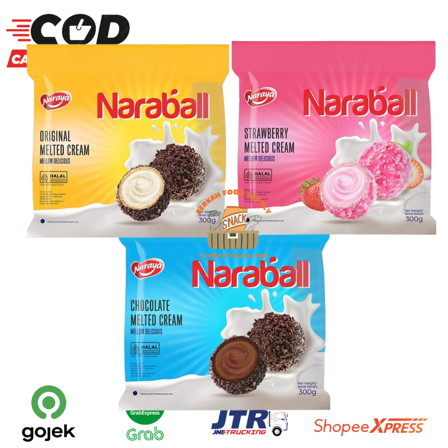 [ BLESSINGS ] Naraya Naraball 300gr Wafers Salut Cookies Ball Melted ...
