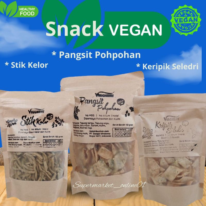Vegan Chips 150gram Dumplings/Celery Chips/Moringa Sticks | Shopee ...