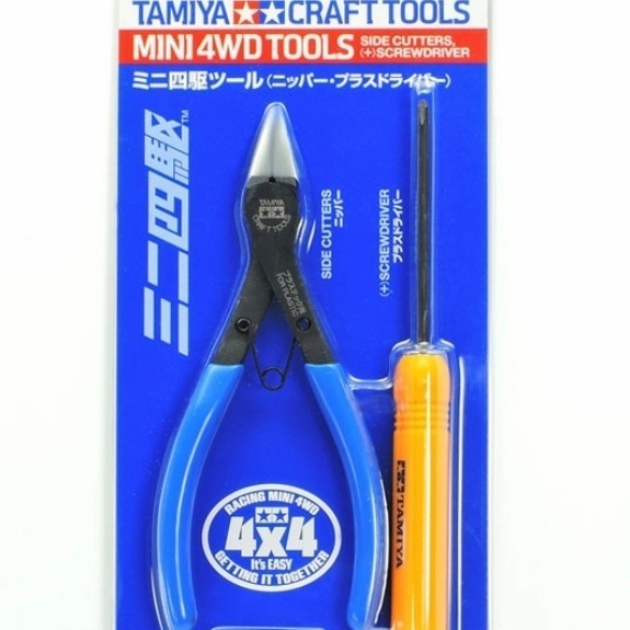 Tamiya 74158 Mini 4WD Tools (Side Cutters, (+) Screwdriver) | Shopee ...