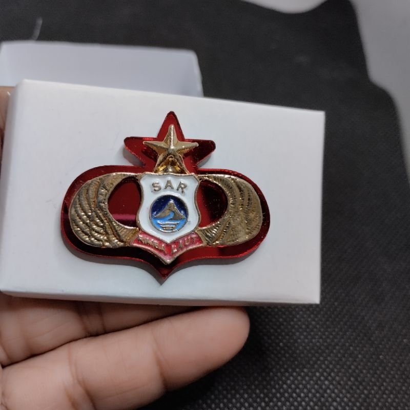 Brevet wing sar polri Basic mika | Shopee Philippines