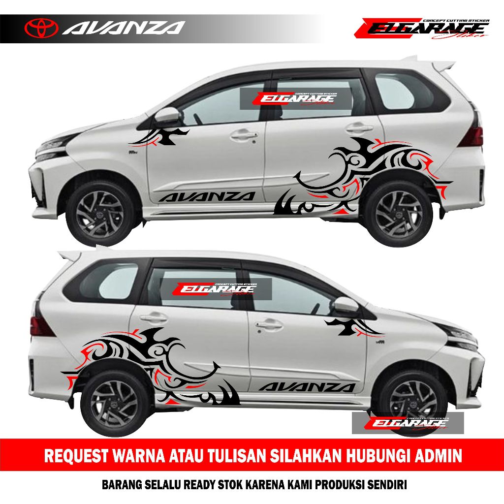 Avanza Car sticker list minimalist Car sticker toyota avanza av4 ...