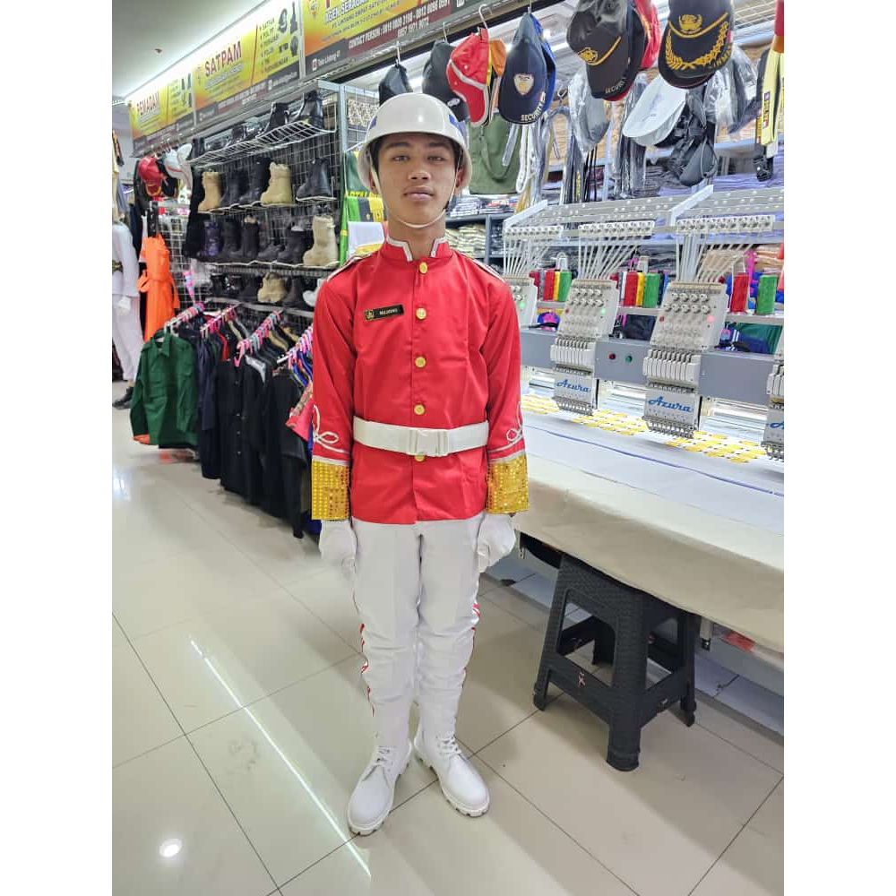 MERAH RED AND/ PASKIBRA UNIFORMS / PASKIBRA UNIFORMS DRUMBEN UNIFORMS ...