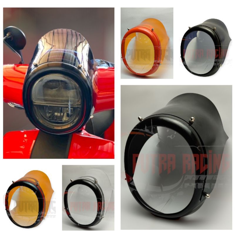 Fazzio visor, Yamaha Fazzio windshield, Fazio headlamp visor, Fazzio ...