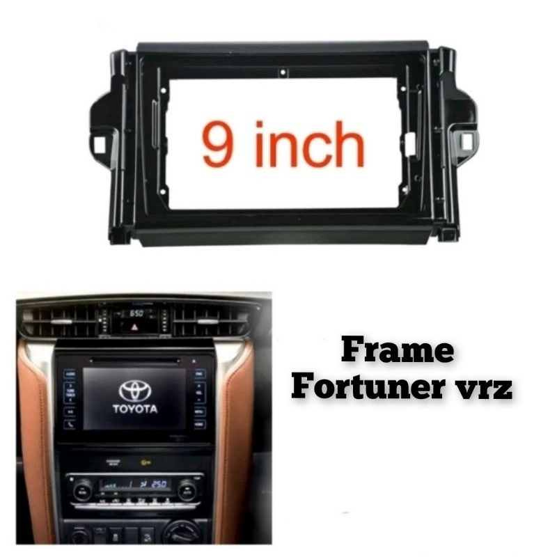 9 inch Android Head Unit Frame for Toyota Fortuner VRZ 2015 2016 - 2019 ...