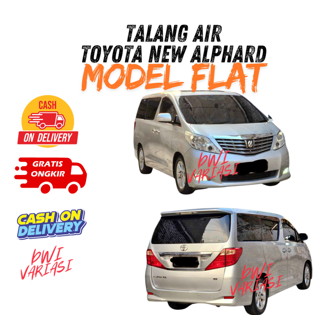 TOYOTA NEW ALPHARD GEN 2 Flat Car Water Gutters 2009-2014 | Shopee ...