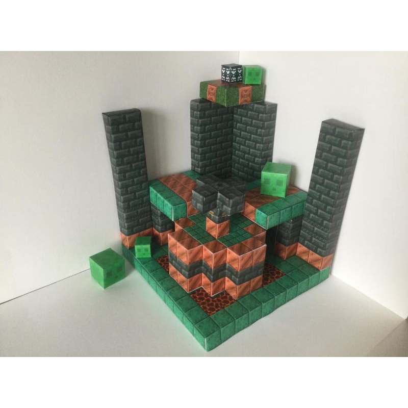 Minecraft diorama papercraft pattern for expansion (2PP-A6) | Shopee ...