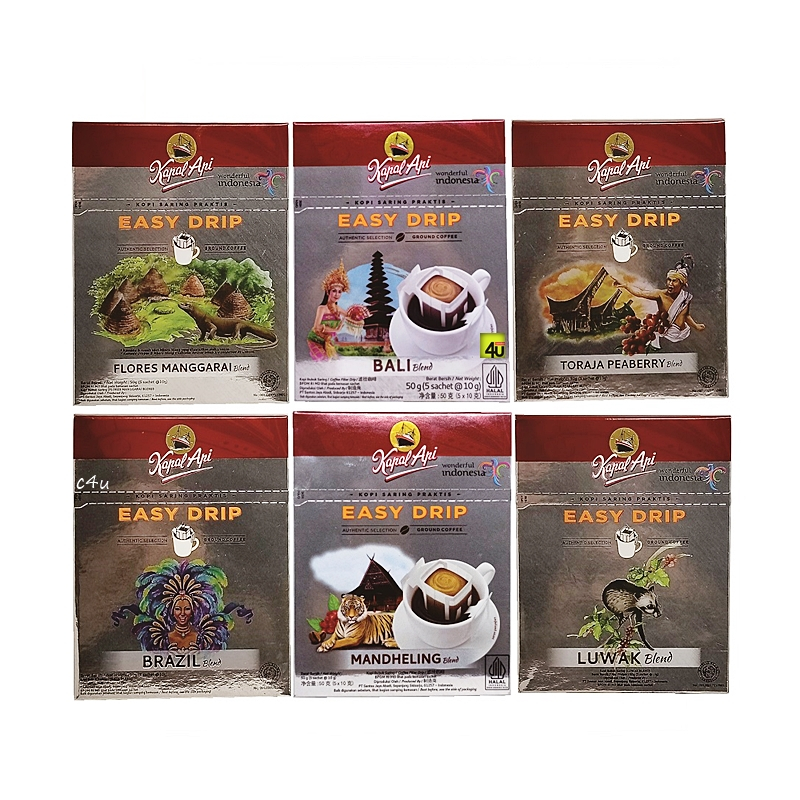 Kapal Api EASY DRIP - Filter Coffee - BOX contains 5 sachets | Shopee ...