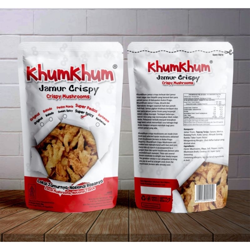 LOKAL KhumKhum Super Spicy Crispy Mushroom Mushroom 75 grams Free ...