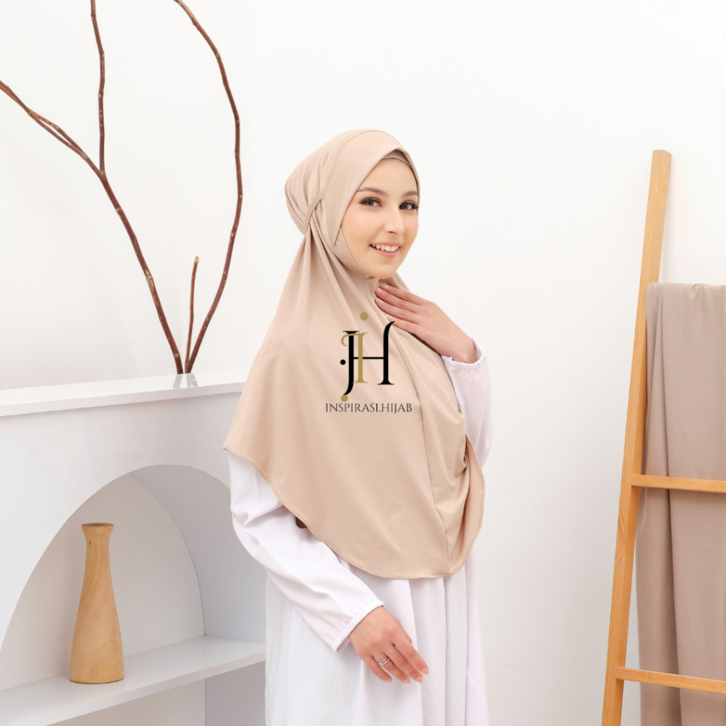 Bergo Chin Strap Malaysia Size L Spandex Premium Jersey I Hijab Chin ...