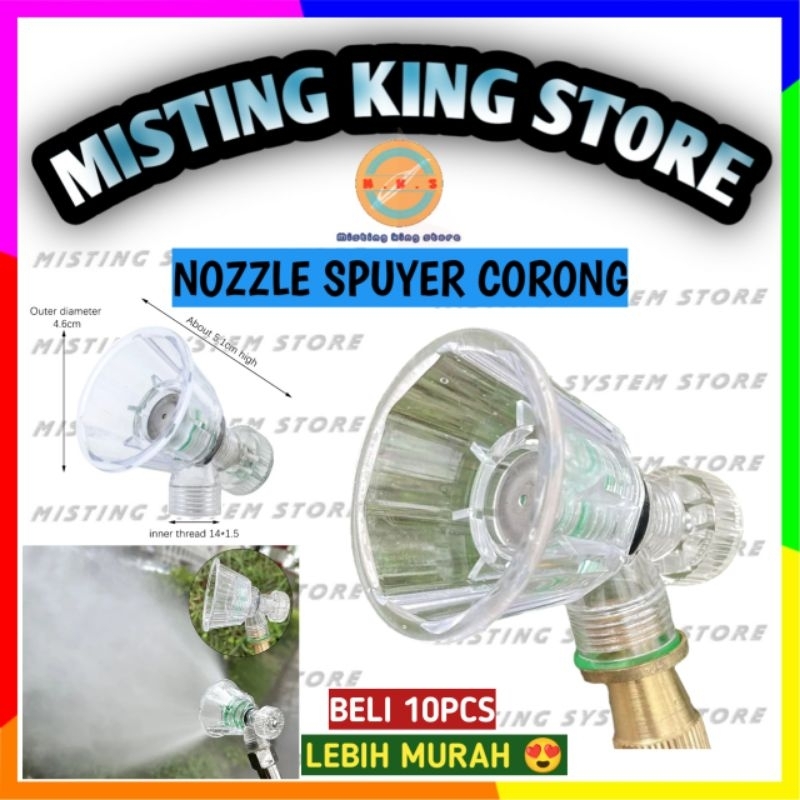 Nozzle FUNNEL SPUYER / NOZLE ELECTRIC PLASTIC ADJUSTABLE SPRAYER 14MM ...