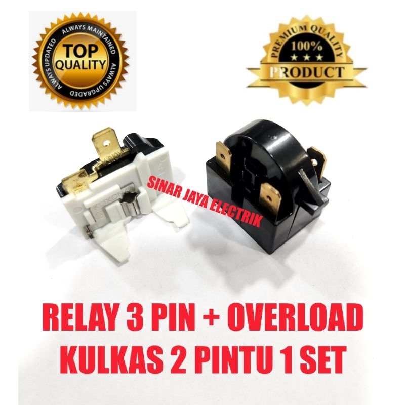 3 PIN PTC RELAY + 2-DOOR REFRIGERATOR OVERLOAD FOR ALL TYPES OF ...