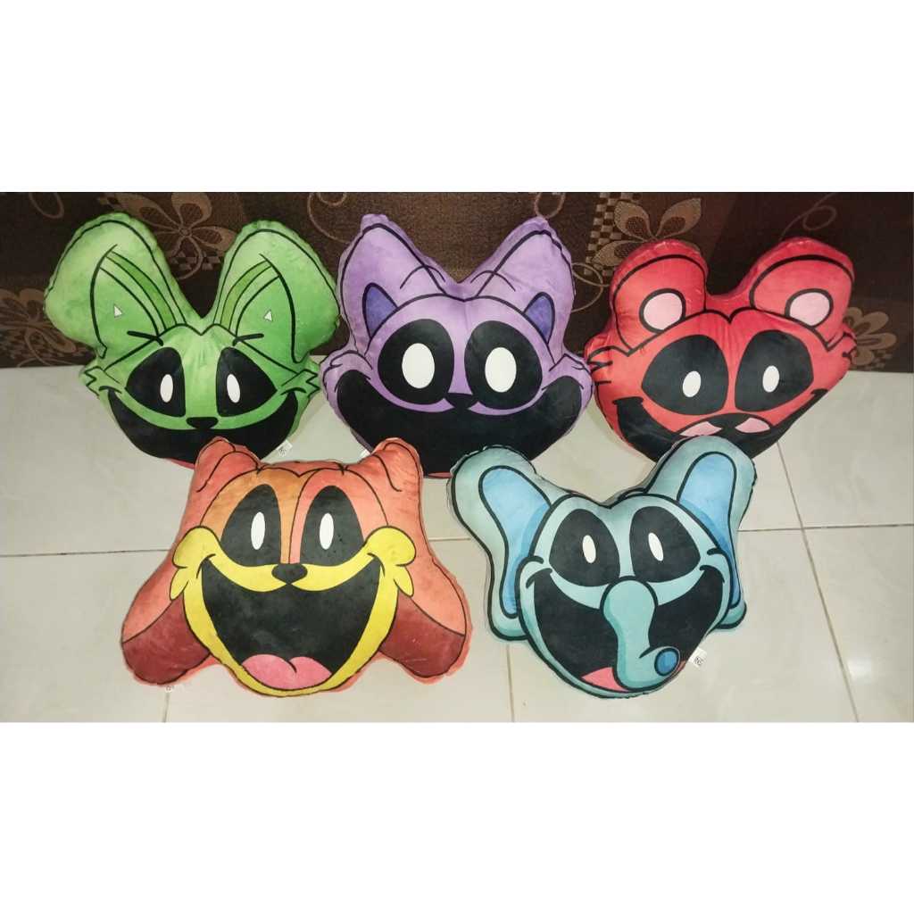 Smiling Critters Stuffed Animals Toys Doll Head Pillow Cute CapNap ...